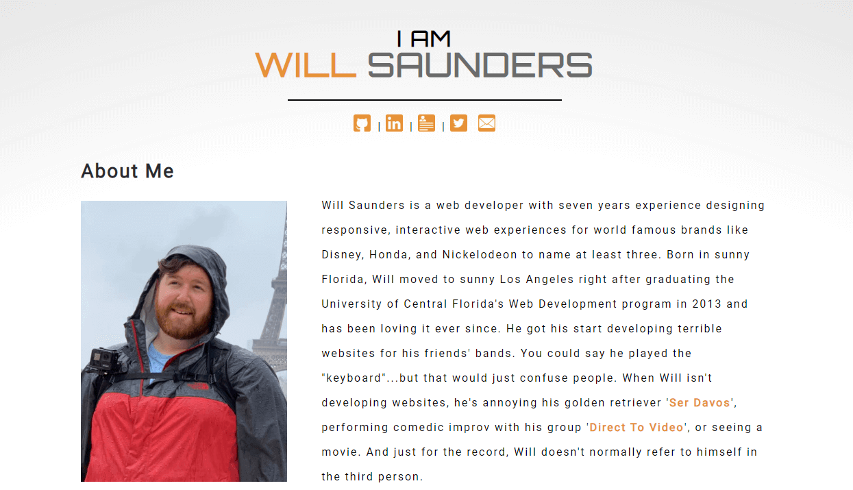 I Am Will Saunders